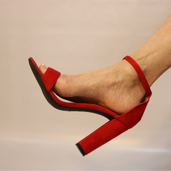 Shoeland | Shoes | Elegant Red High Heel Sandals | Poshmark